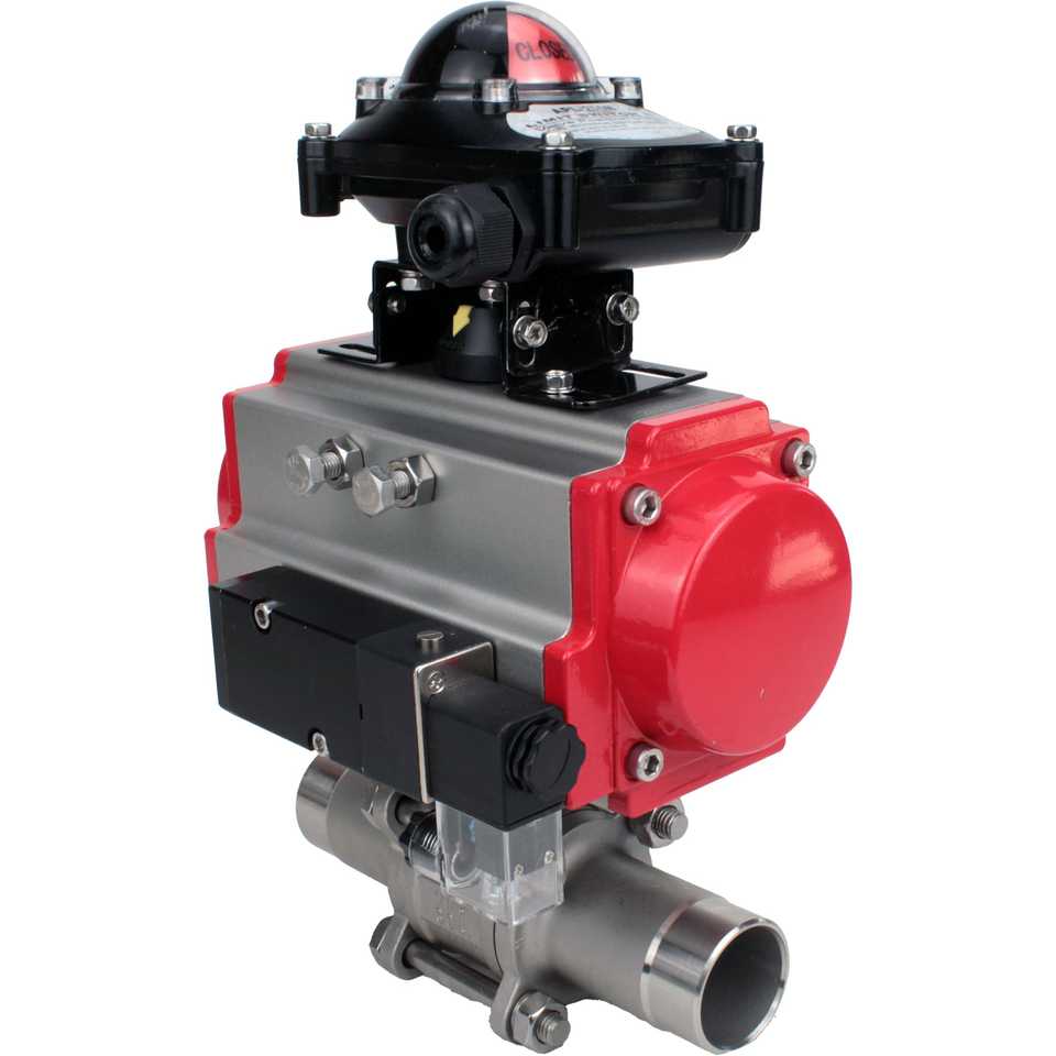 Stainless steel AISI 304 Ball Valve DNOVA BV3131P(3pc)-FP-W-ISO-H LONG ...