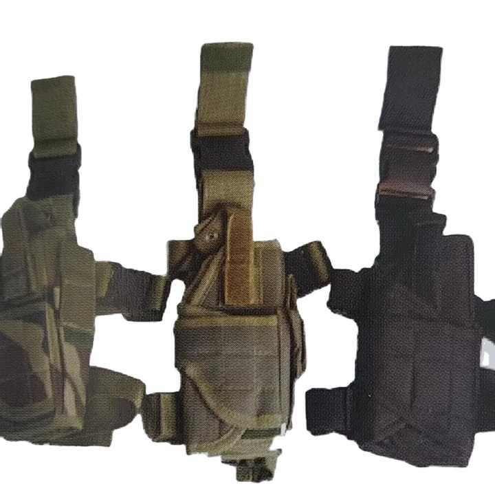 Universal Nylon Tactical Thigh Gun Holster Adjustable Drop Leg Harness Molle Pouches for Outdoor ...