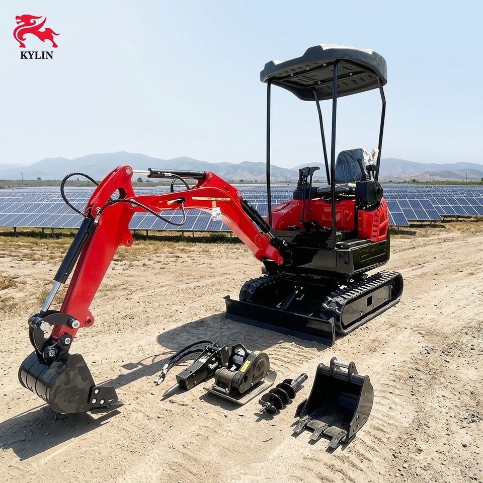 Kylin 1.8 Ton Small Digger Efficient Durable Machinery for Farm Garden ...