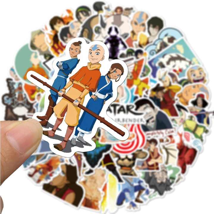 Avatar The Last Airbender Anime Sticker For Skateboard Graffiti Luggage ...