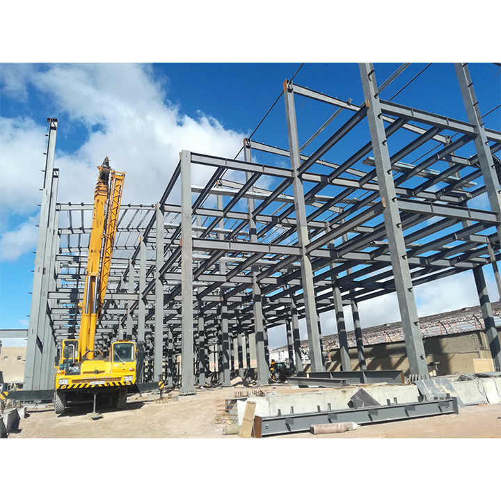 Two Story Steel Structure Warehouse Workshop Construction Prefabricated ...