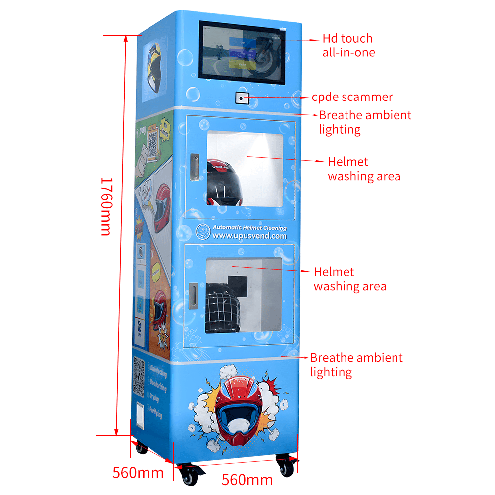 2025 Helmet Cleaning Machine - Vending & Sanitizing