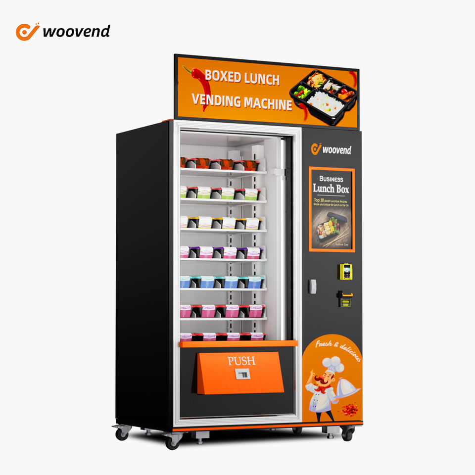 Commercial Fast Food Vending Machine with Elevator Payment