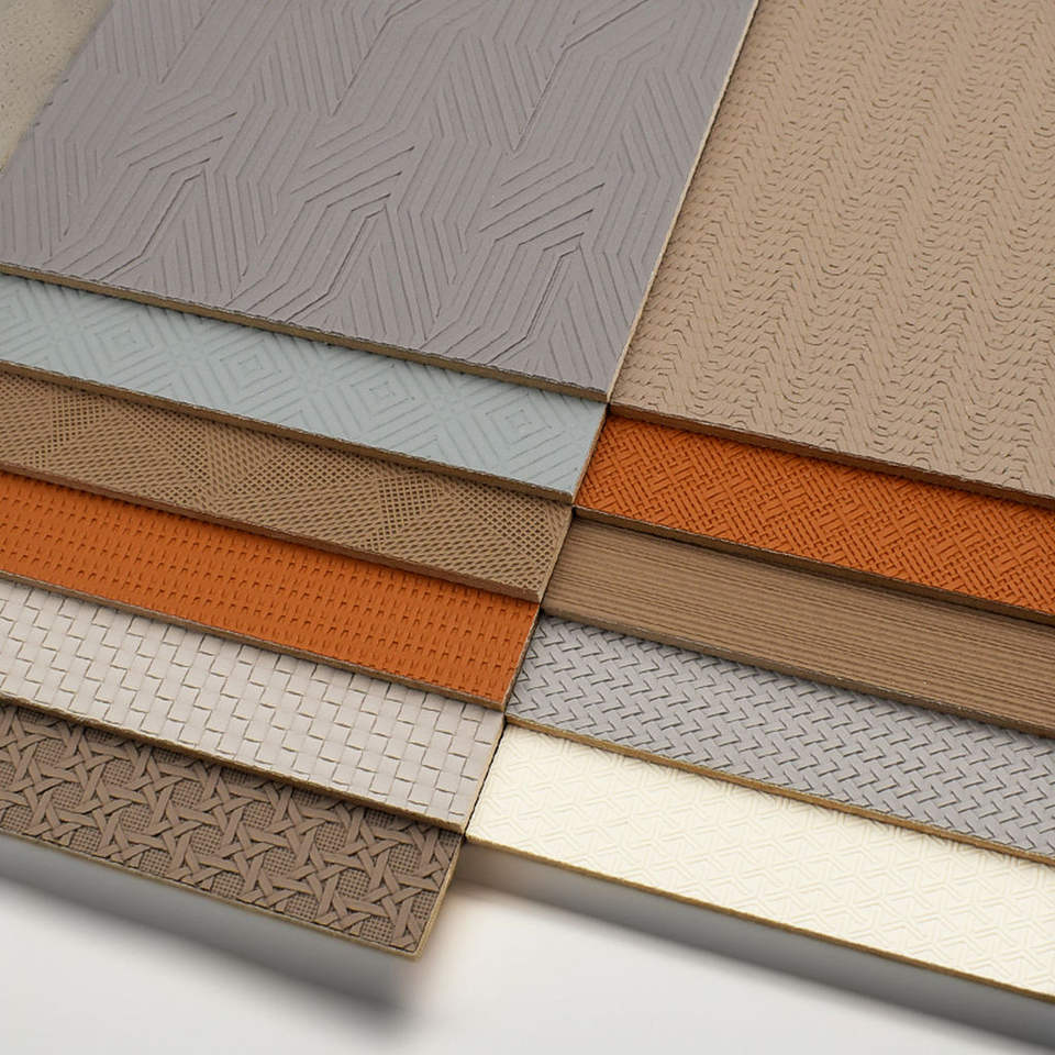 Wood-Plastic Composite (WPC) Veneer, Carbon Crystal Board, Modern-Style ...