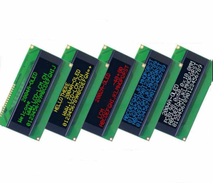 16x1 character OLED display with SPI interface 6800 8080 parallel ...