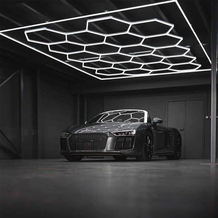 Garage Hexagrid LED Light - 40000 Hours Auto Detailing