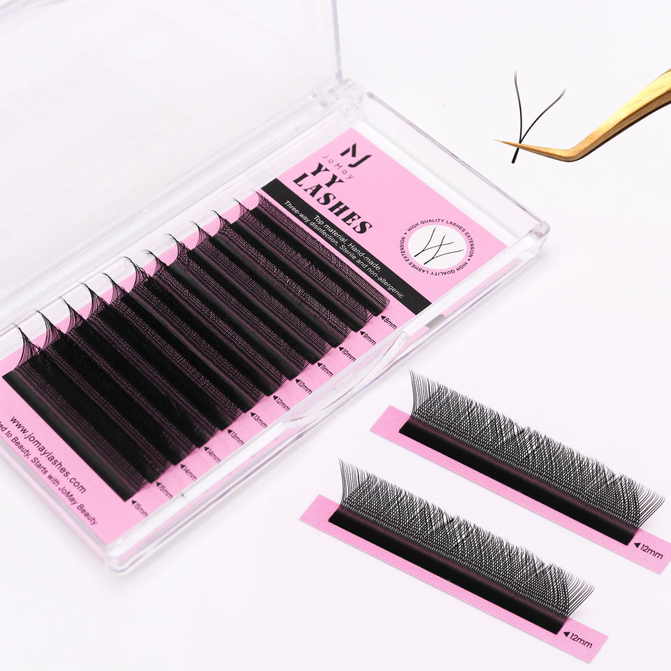 3D 4D 5D 6D 7D 8D YY Lashes U Shape W Shape Weave Narrow Clover Lash ...