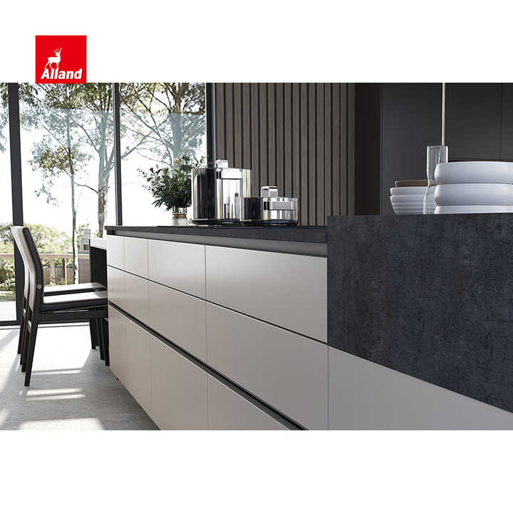 Alland 2025 Best Black Matt Lacquer Granite Mdf Boards Modern Dark ...