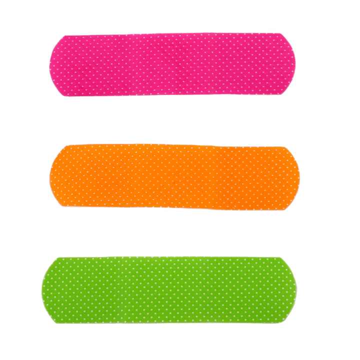 Band Aids Cartoons Cute Kids Neon Plasters Family Pack Water Resistant ...