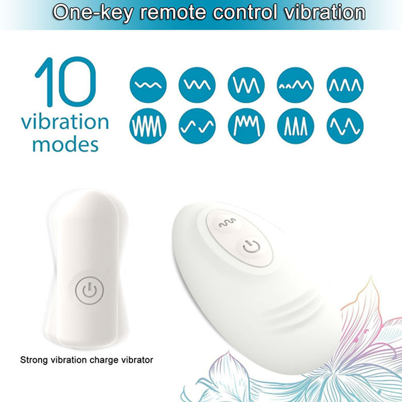 Portable 10 Frequency Quiet Silicone Love Egg Vibrator with Remote ...