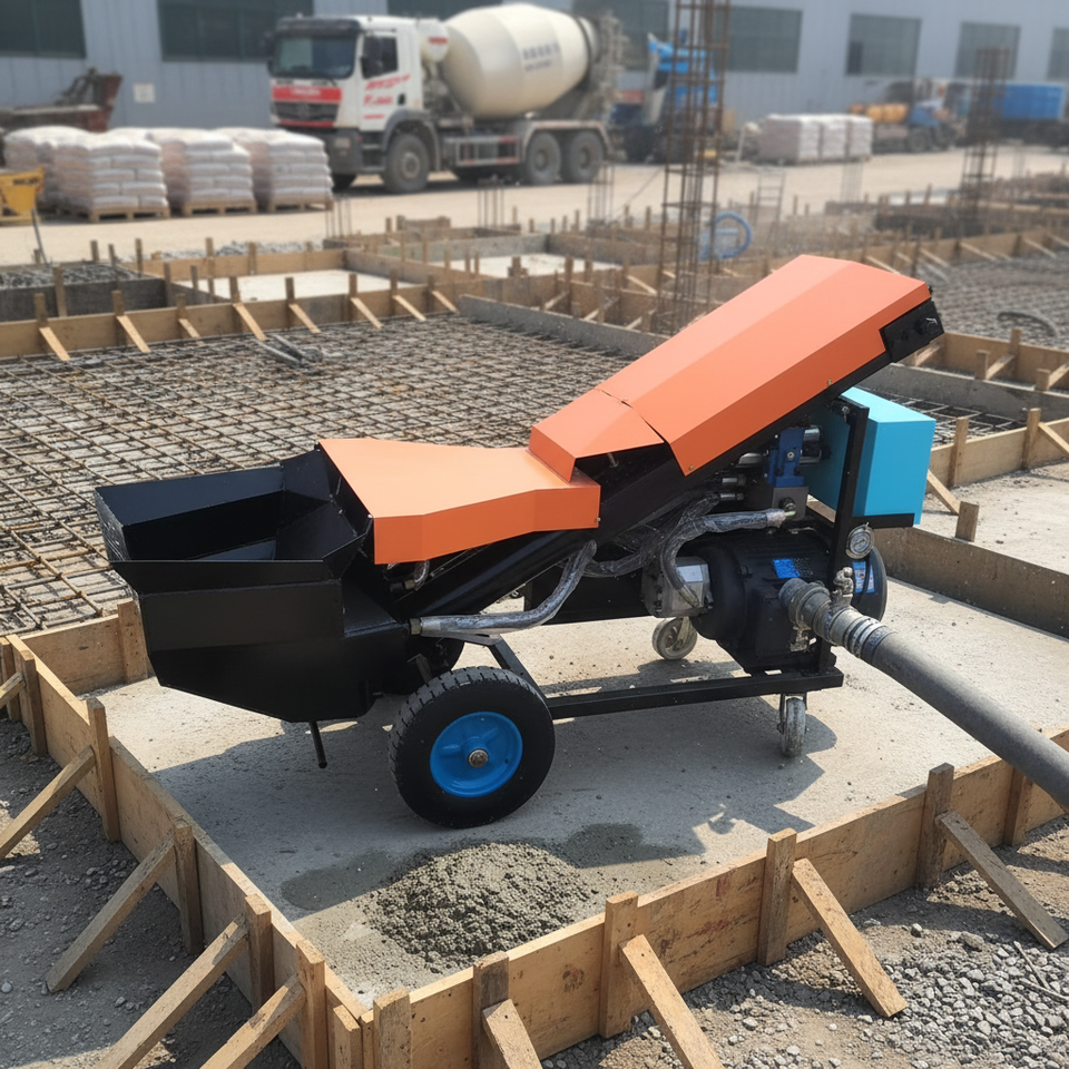 10 Type Electric Concrete Pump High Pressure Delivery Concrete Pump for ...
