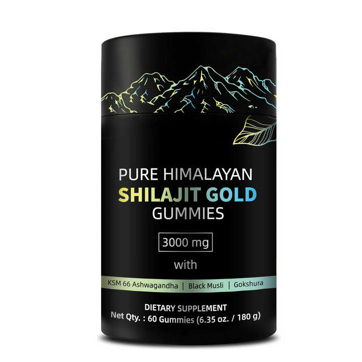 OEM Shilajit Gummies Pure Himalayan Vitamins Natural Herbal Fulvic Acid ...