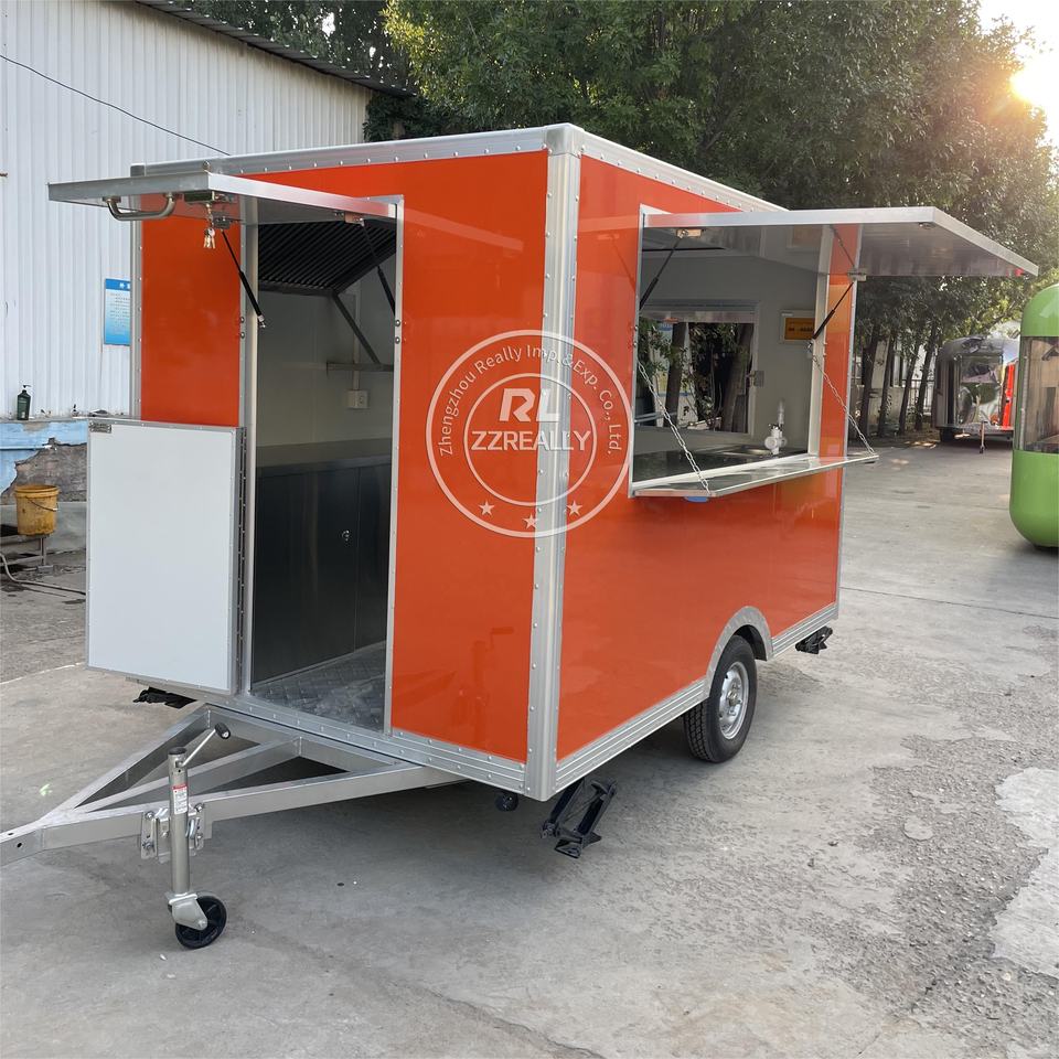 Movable Hot Dog Food Kiosk - Portable Fast Food Truck