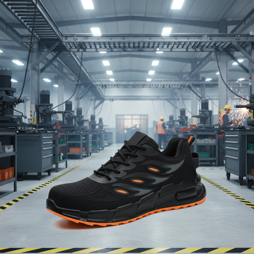 Men's Labor Protection Work Safety Low Top Shoes Summer Breathable Non ...