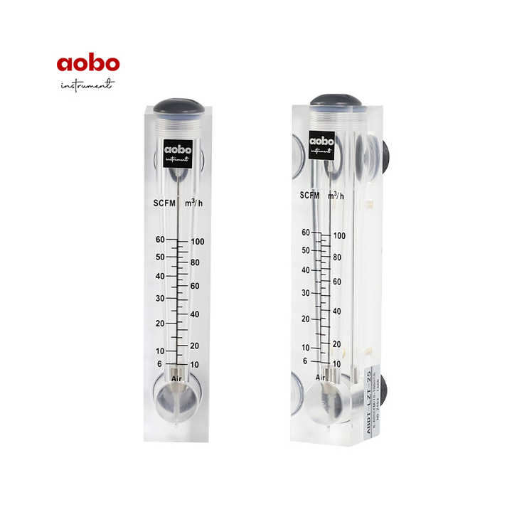 Mechanical Panel Mount Flow Meter LZM-25Z N2 Glass Tube Portable Digital Oxygen Rotameter Water ...