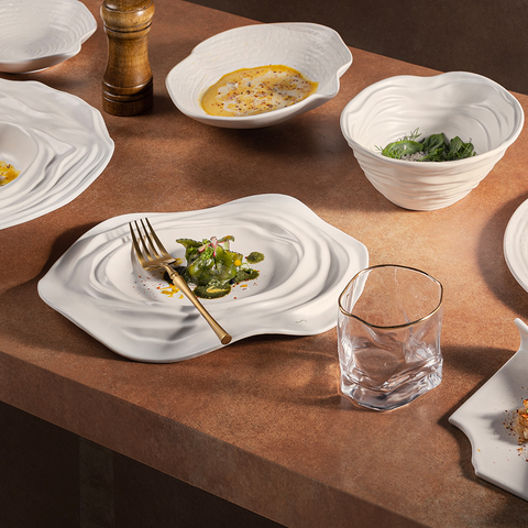 10'' German Restaurant Porcelain Dinnerware - Reactive Glazed Vajilla ...