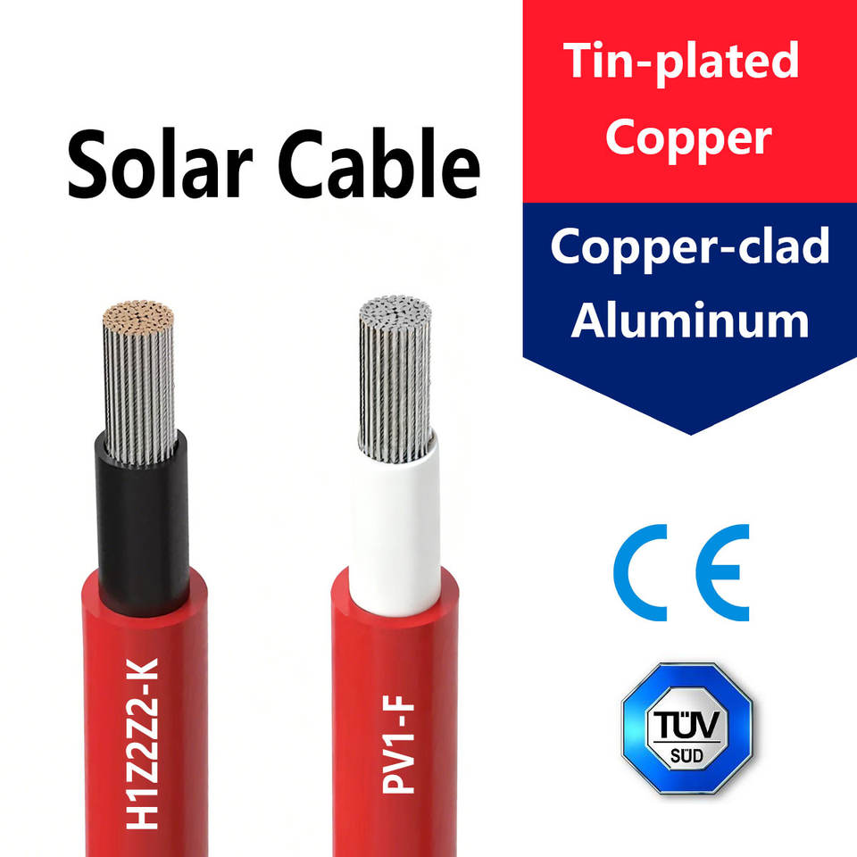 Single-core H1Z2Z2-K Solar Cable Pure Copper Dual-core Photovoltaic ...