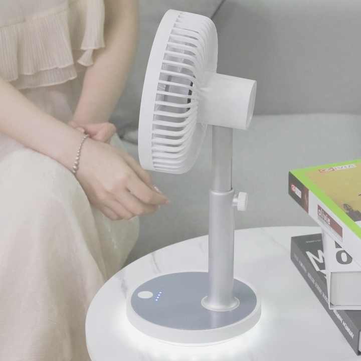 Portable Usb Charging Fans Makers Rechargeable Mini Fan With Light ...