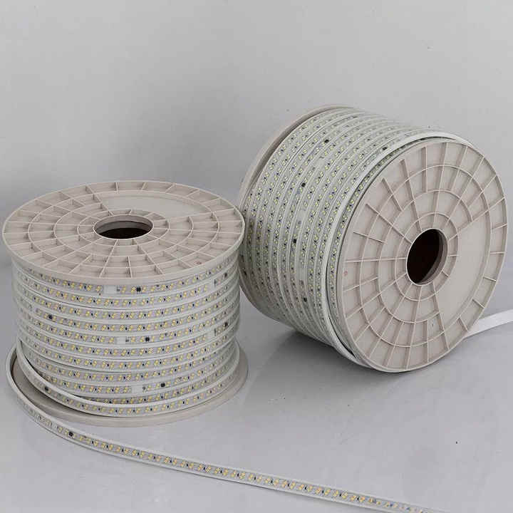 2835 Dual-Row LED Strip Light 110V 220V AC IP67 Waterproof 120 180LEDs ...