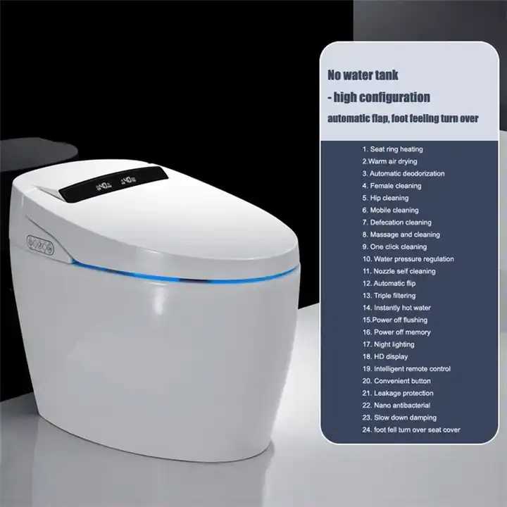 Smart Toilet with Remote Control - Luxury & Convenience