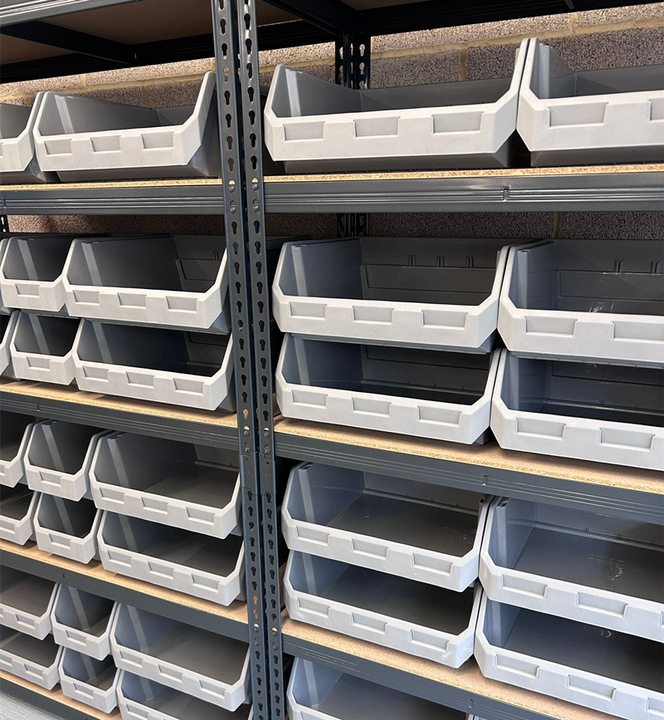 Guanyu Small Parts Storage Stack Nest Wall Mounted Plastic Warehouse ...