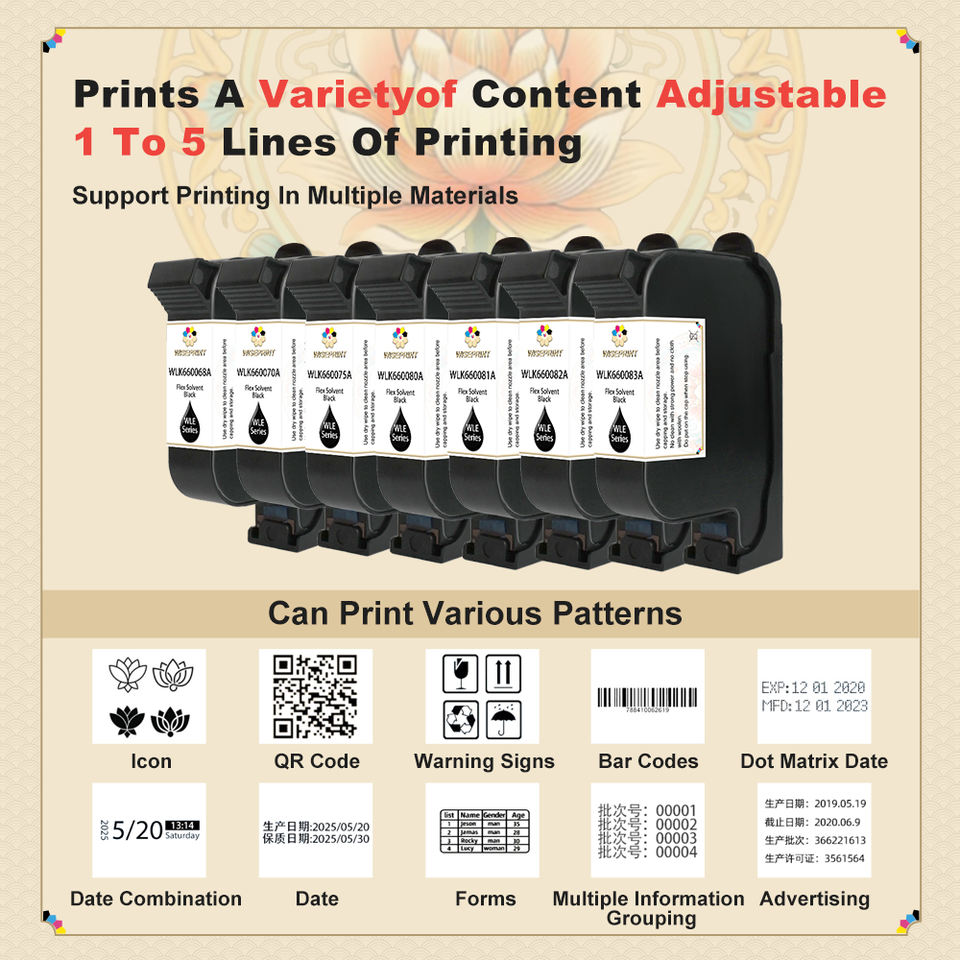 Wiseprint WLK660080A Original Imported Ink Cartridge WLK660070A ...