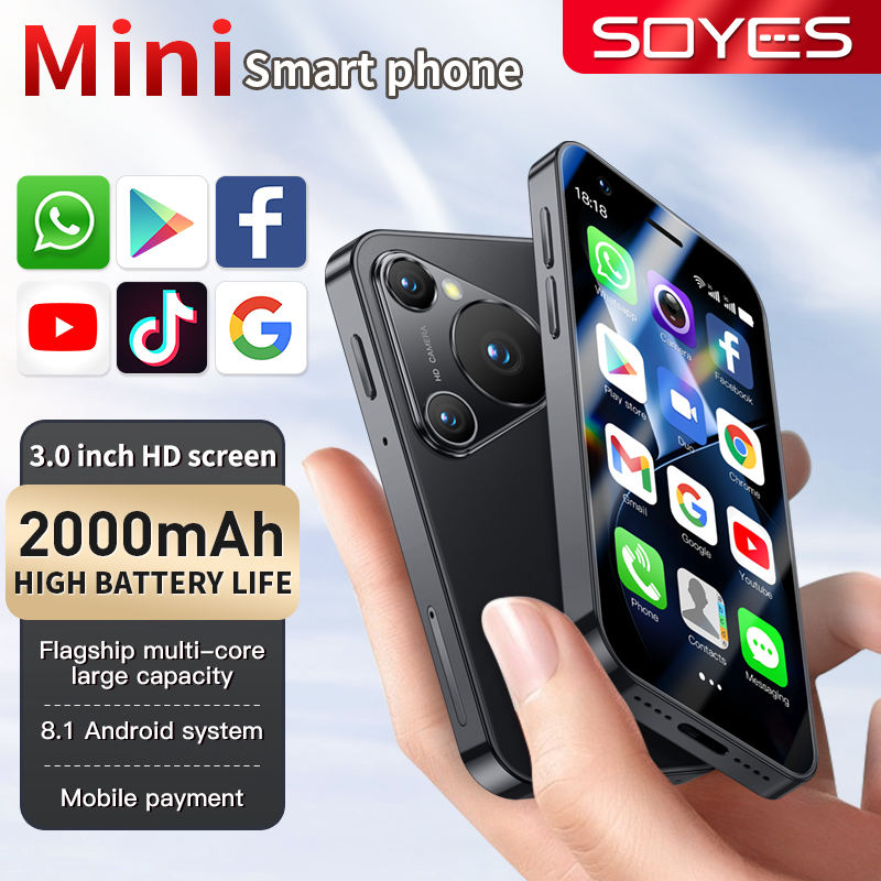 3.0 Inch Mini Android Smartphone 3G 1G+16G 2000mAh High Battery FHD ...