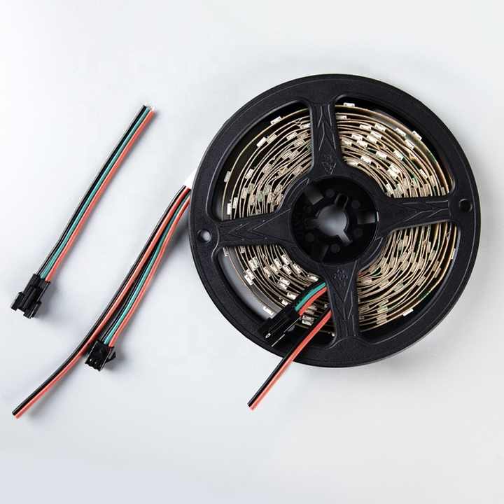 可单独寻址的tira ws2812b 5m 5050 smd 60led m 5v 144智能可编程地址ws2812 2812b像素RGB发光 ...