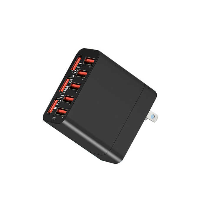 8-Port 40W USB C PD Multiport Portable Charger QD3.0 40W Multifunction ...