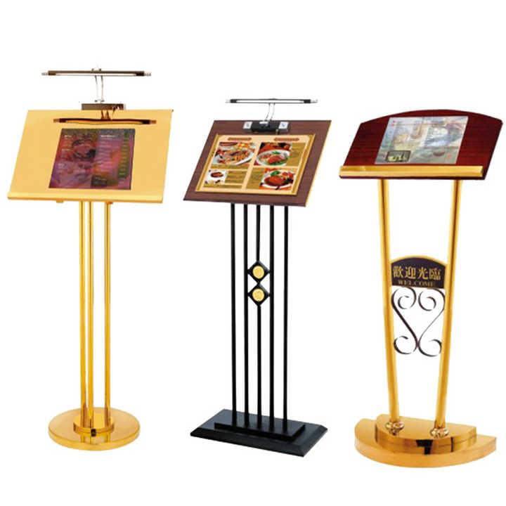 Restaurant Menu Display Stand With Lights Sales Office Contract ...