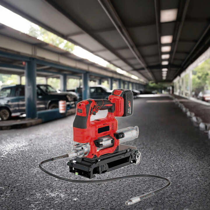 Hantechn 20V Lithium Battery Electric Grease Gun 10000 Psi High ...