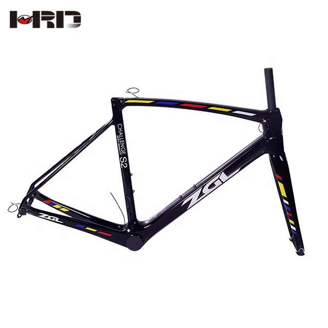700C Road Carbon Fiber Racing Frame 430/450/480/510/540/570/600mm ZGL ...