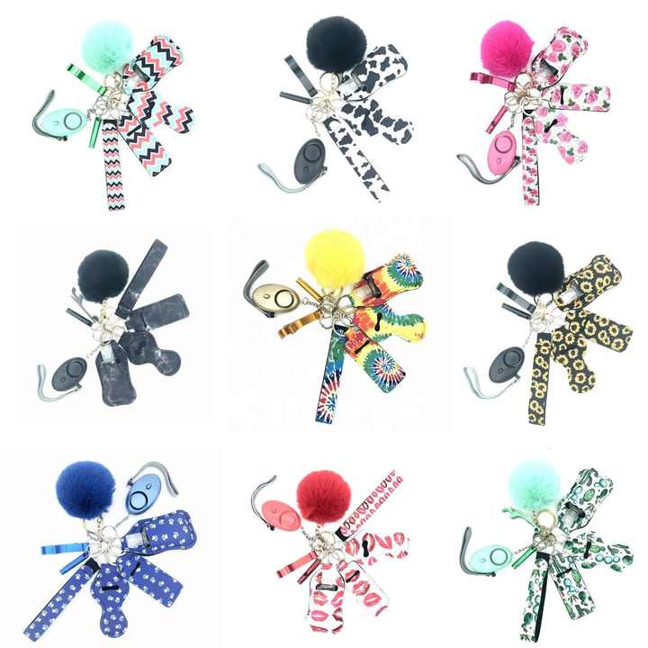 Wholesale Custom DIY Safety Keychain Set Metal Alloy