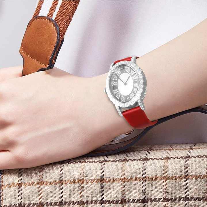 Custom Inlaid Crystal Zircon Belt Shi Ying Movement Women's Watch ...