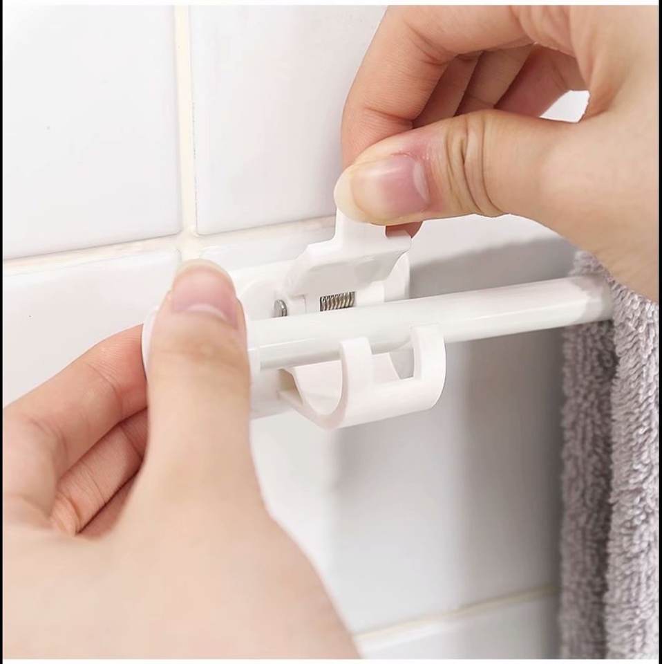 Iron Tension Curtain Rod No Drilling Extendable Adjustable Eco-Friendly ...