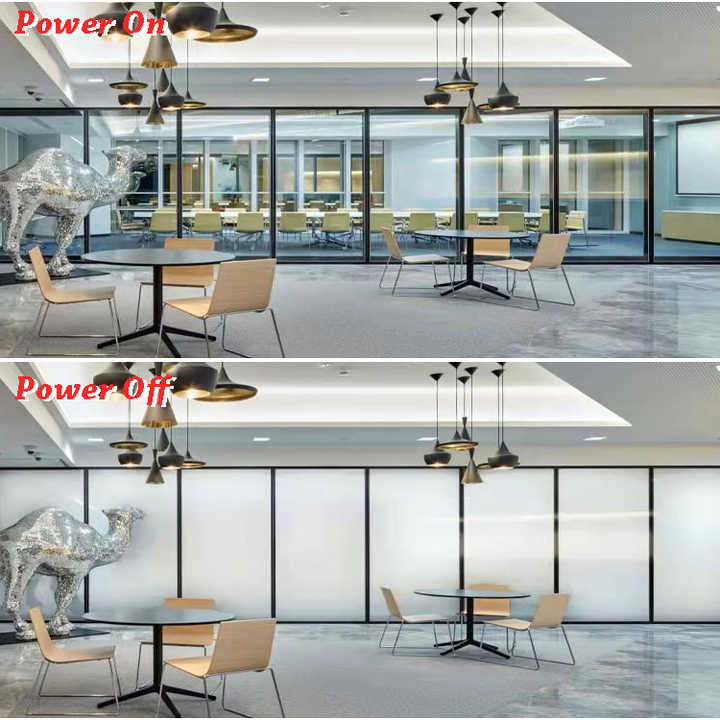 Self-Adhesive PDLC Smart Window Film for Frosted Privacy Glass, OEM