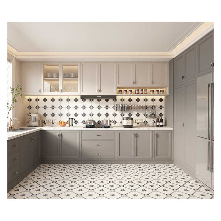 Custom Furniture Manufacturer Modular Mdf Kitchen Cabinet Modern French ...