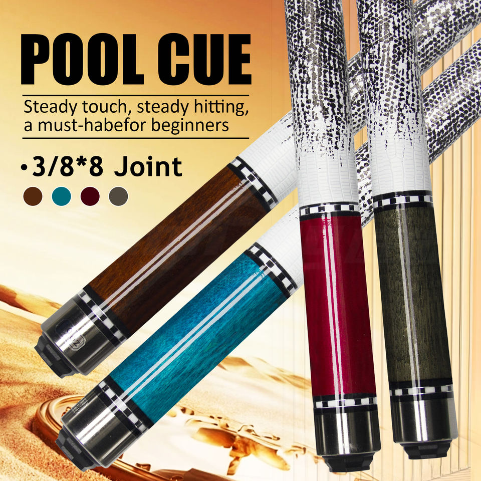 Hot Sale Beginner-Friendly Pool Cue - 12/13mm Multi-Layer Tip 3/8*8 ...
