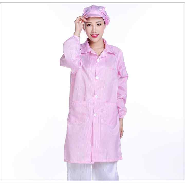 Anti-static ESD Smock Suit - Cleanroom Uniform for Optimal Protection