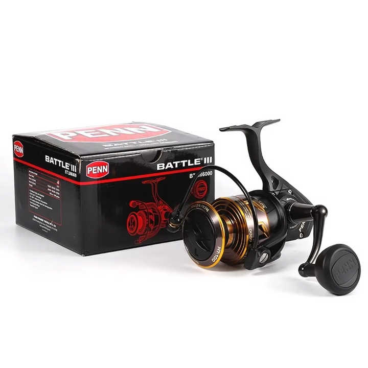 PENN BATTLE III Spinning Fishing Reel 3000-10000 5+1BB Full Metal Body ...