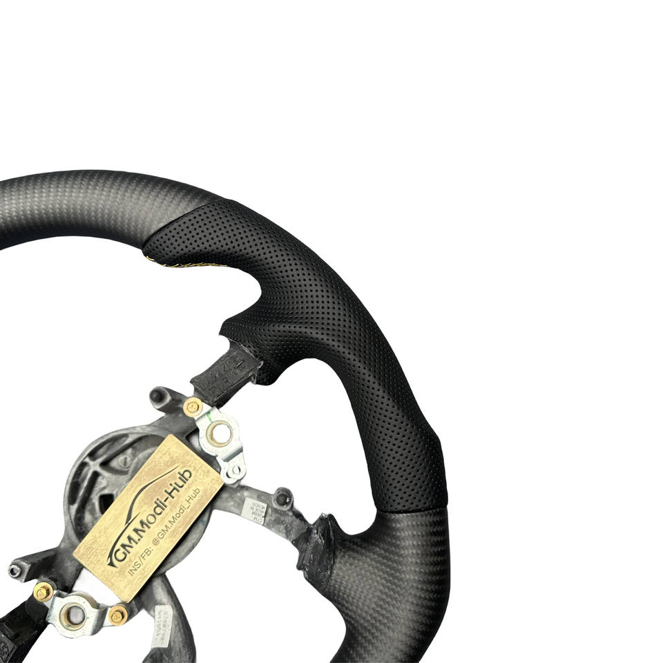 GM.Modi-Hub Carbon Fiber & Leather Steering Wheel for Chevrolet ...