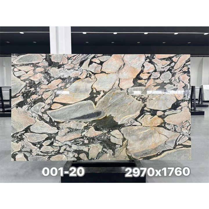 Luxury Hotel Pink Marble Floor Tile - Natural Bulgari Powder