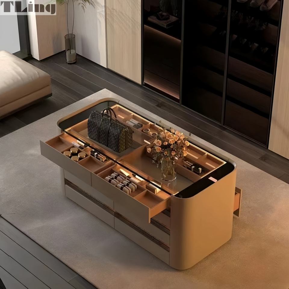 Customizable Modern Minimalist Dressing Table Cabinet for Bedroom ...