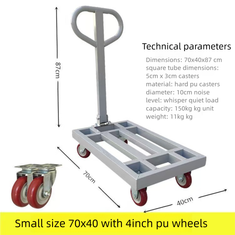 AOCHEN OEM Customized Strong Four-Wheel Foldable Steel Platform Hand ...