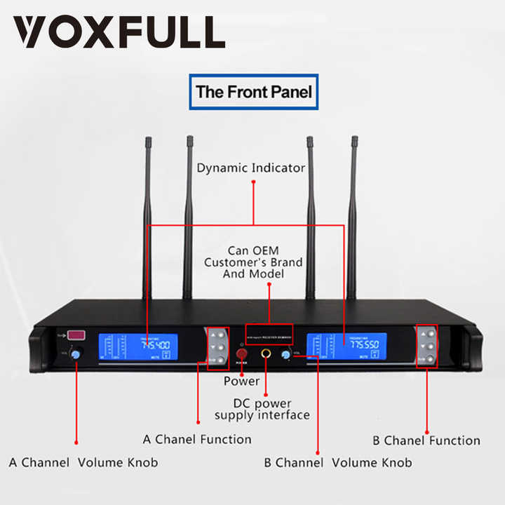 Voxfull SKM9000 Wireless UHF Karaoke Microphone System
