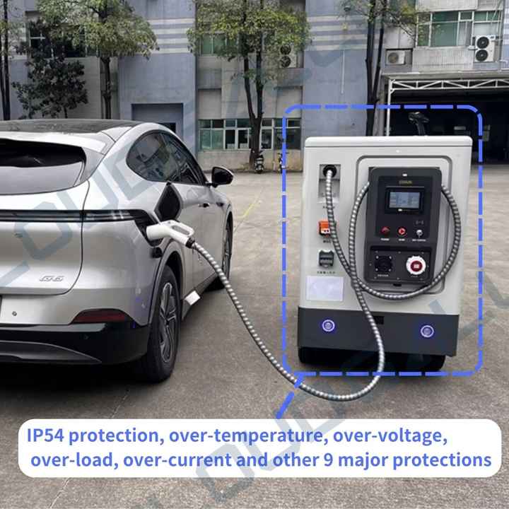Emergency Commercial EV Charging Station Portable 60Kw/100KW DC Mobile ...
