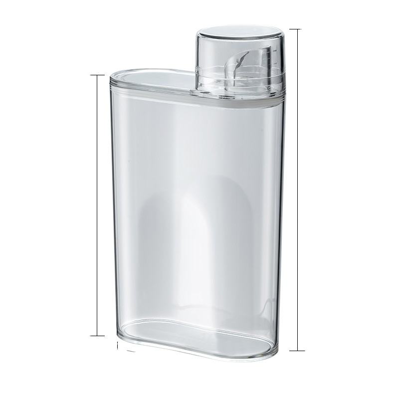 Transparent Laundry Detergent Dispenser Bottle Plastic Wide Mouth ...