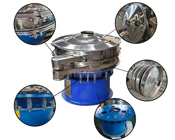 Ultrasonic Vibration Sieve Metal Microsilica Powder Sifting Impurity ...