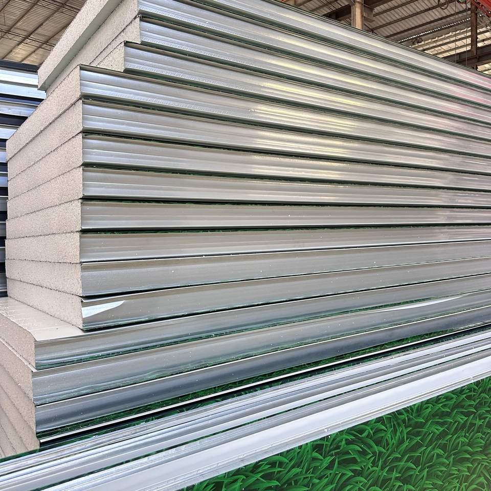 EPS Sandwich Panel, Color Metal Surface, Weatherproof Thermal ...