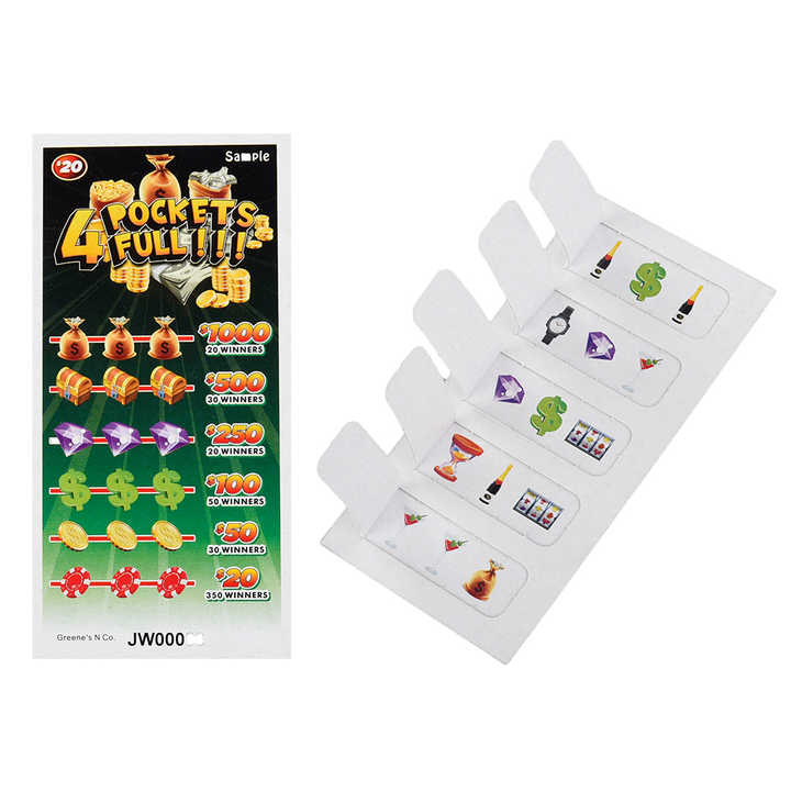 Customizable Pull Tab Lottery Tickets - Enhance Winning Odds